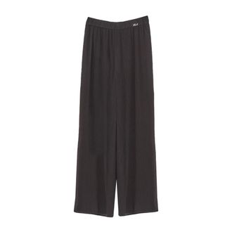 Karl Lagerfeld Plissee Strandhose - - Trousers - Damen - Schwarzk - XL