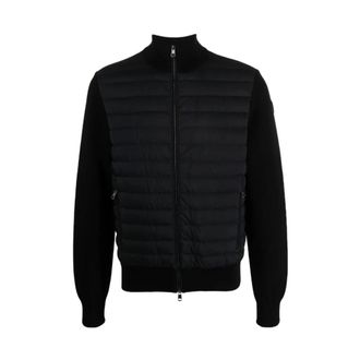 Moncler Homme, Vestes, Noir, Taille: L Veste Cardigan