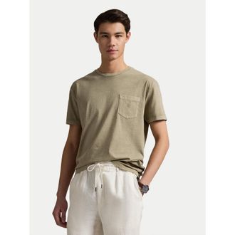 Polo Ralph Lauren T-Shirt 710969628006 Khakifarben Custom Slim Fit