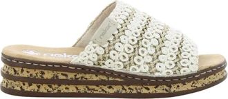 Rieker Femme, Chaussures, Beige, Taille: 36 EU 629X8 Sandale compens&eacute;e