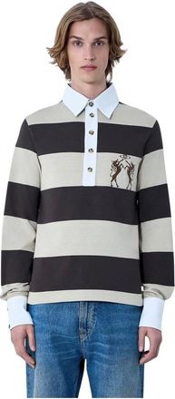 Vivienne Westwood Homme, Tops, Brun, Taille: XL Archive Rugby Cotton Polo