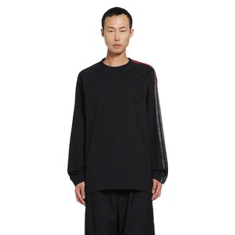 Yohji Yamamoto Oversized Gradient Stripes Long Sleeve T-Shirt
