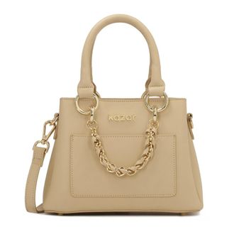 Kazar Elegante beige Handtasche und Schultertasche - - Bags - Damen - Beige - ONE SIZE