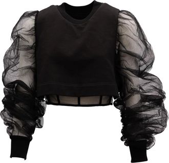 Alexander McQueen Damen, Oberteile, Schwarzk, MGr&ouml;&szlig;e