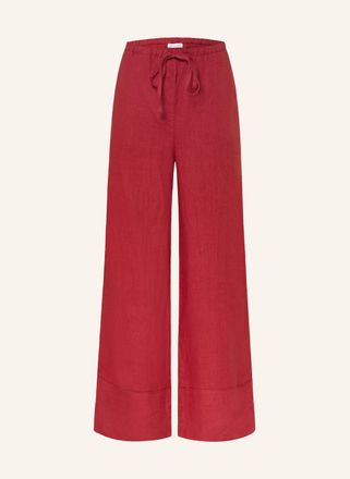 Mrs & Hugs Mrs & Hugs Marlenehose Aus Leinen rot