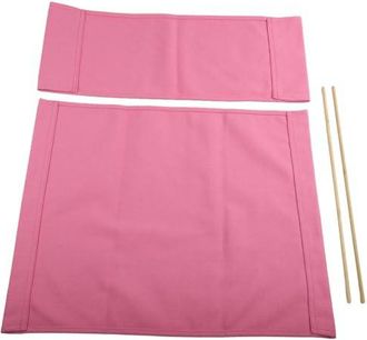 Generic Lot complet de housses de chaise en bois pour chaises de directeur et de p&ecirc;che Rose