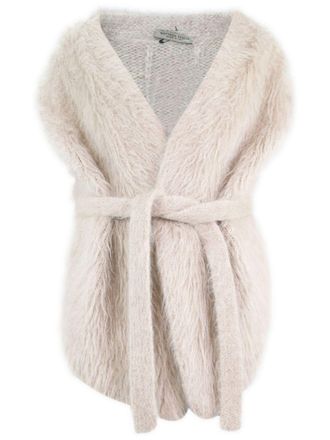 Bottega Veneta cardigan sans manches - Tons neutres