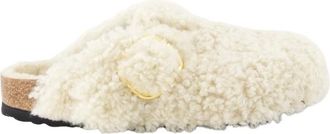 Birkenstock Femme, Chaussures, Beige, Taille: 37 EU Boston Big Buckle Shearling