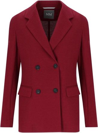 Max Mara Femme, Vestes, Rouge, Taille: 40 FR Rotondo Veste Blazer Crois&eacute;e
