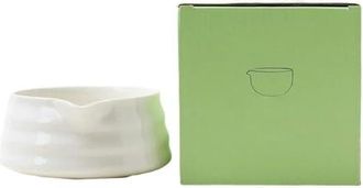 Generic Bol &agrave; matcha japonais avec bec verseur int&eacute;gr&eacute; pour verser facilement, fa&iuml;ence faite &agrave; la main, con&ccedil;u pour am&eacute;liorer le plaisir du matcha pour la pr&eacute;p