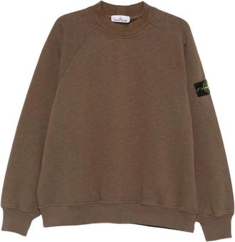 Stone Island SweaT-shirt &agrave; col montant - Homme - Sweatshirts et sweats &agrave; capuche - Brun - Taille: M