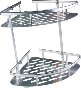 DOITOOL Aluminium-duschregal Mit Badezimmer-eckregal Organizer Für Shampoo Handtuch Seife Etc Silber