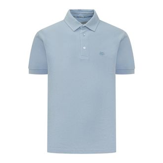 Etro Pegaso Polo - - Tops - Herren - Blau - S
