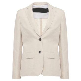 Roberto Ricci Design Rrd, Femme, Vestes, Blanc, Taille: 40 FR Blazer en Lin et Coton