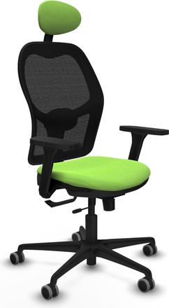 Piqueras y Crespo Ergonomischer Home Office Jorquera Stuhl mit 3D-Armen, h&ouml;henverstellbarer Lendenwirbelst&uuml;tze und festem Kopfteil, ausgestattet mit Syncro/Traslack und