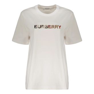 Burberry Kurzarm-T-Shirt - - Tops - Damen - Wei&szlig; - S