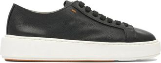 Santoni Low-Top Sneaker - Leather Sneakers With Low-Cut Silhouette - Gr. 38,5 (EU) - in Wei&szlig; - f&uuml;r Damen