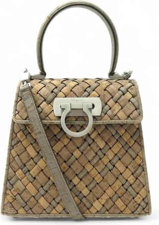 Ferragamo Crossbody Bags - NEUE HANDTASCHE SALVATORE FERRAGAMO GANCINI EARTH - Gr. unisize - in Taupe - f&uuml;r Damen