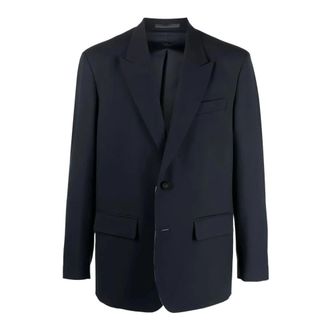 Valentino Einreihiger Blazer mit einem Knopf - - Jackets - Herren - Blau - L