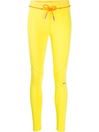 Off-white legging Off-White x Nike &agrave; logo - Jaune