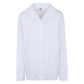 Toteme Femme, Blouses et Chemises, Blanc, Taille: 38 FR Sharp Poplin Shirt