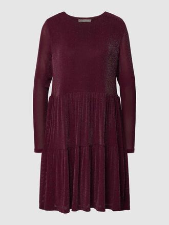 Christian Berg Minikleid im Stufenlook mit Rundhalsausschnitt