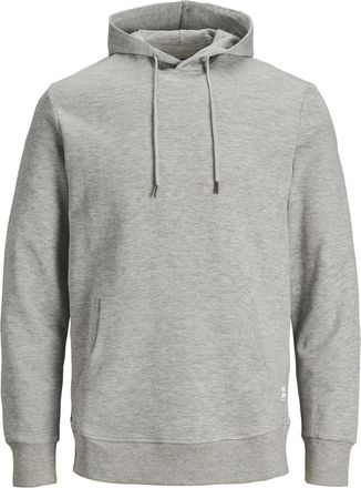 Jack & Jones Herren Jjebasic Noos Hooded Sweatshirt, Light Grey Melange, S EU