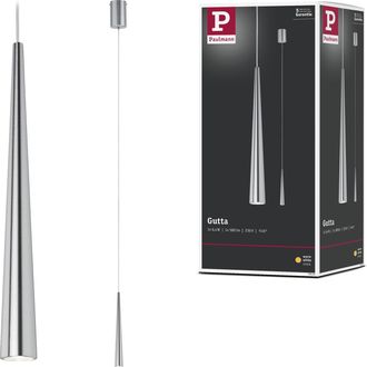 Paulmann 709.29 Gutta Pendelleuchte LED 1x7W Alu geb 230V Metall
