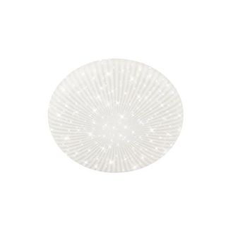 Briloner Plafonnier LED avec ciel &eacute;toil&eacute;, lumi&egrave;re blanche neutre, d&eacute;cor, lustre salon, chambre, luminaire plafonnier, cuisine, 27,8x6,5 cm, blanc