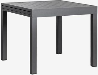 Sklum Table de jardin extensible en aluminium Starmi 90-180x90 cm SKLUM Gris Graphite