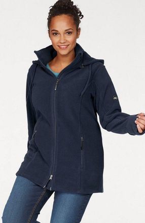 Polarino Fleecejacke für kalte Tage, aus Fleece, sportlicher Stil, atmungsaktiv