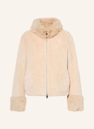 Mrs & Hugs Mrs & Hugs Kunstfell-Jacke beige