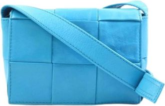 Bottega Veneta Sac bandouli&egrave;re vintage doccasion - Femme - Pre-owned - Bleu - Taille: ONE Size