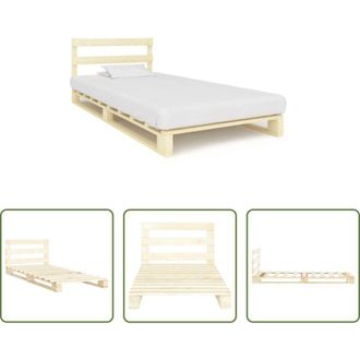 vidaXL Massivholz - Palettenbett Massivholz Kiefer 100&times;200 cm