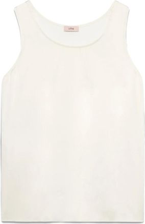 Oltre Femme, Tops, Blanc, Taille: 46 FR Top Bimat&eacute;riel