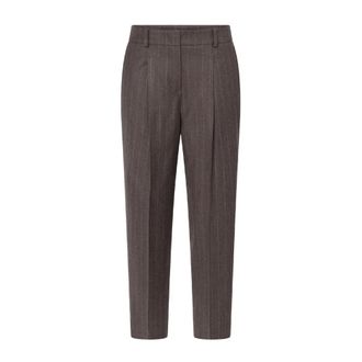 Windsor Tapered Hosen - - Trousers - Damen - Braun - 3XL