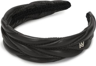 Kazar Schwarzes Leder-Stirnband - - Accessories - Damen - Schwarzk - ONE SIZE