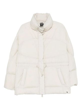 Bacon Wattierte Jacke mit eingefassten Taschen - Wei&szlig;