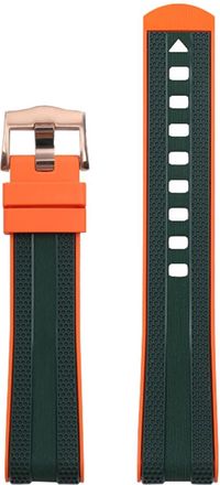 Generic Für Omega Diver 300 300 m Aqua- 150 m AT150 Moonwatch Professional 42 mm gebogenes Kautschukarmband mit Stahlschnalle