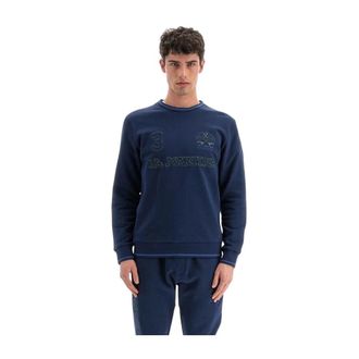 La Martina Sweatshirt mit Rundhalsausschnitt - - Sweatshirts & Hoodies - Herren - Blau - L