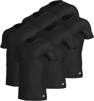 adidas Performance Poloshirt T-Shirt Basic V-Neck 6P (Packung, 6-tlg., 6er-Pack)