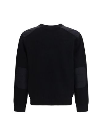 Moose Knuckles Mens Gold Series Elowan Crewneck Sweater Black Sweatshirts