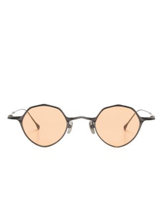 Rigards Sonnenbrille mit rundem Gestell - Grau