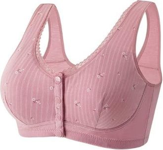 Generic Sous-v&ecirc;tement tendance et d&eacute;contract&eacute; pour femme - Pour personnes &acirc;g&eacute;es - Doux pour la peau et confortable - Grand soutien-gorge, rose, 6XL