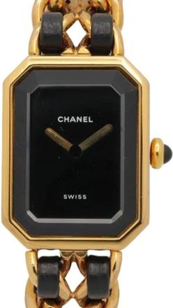 Chanel Montres en cuir Pre-owned - Femme - Pre-owned - Noir - Taille: ONE Size