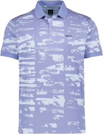 HUGO BOSS Herren Polo-Shirt blau Jersey