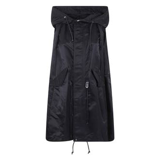 sacai Nylon-Twill-Kapuzenweste - - Jackets - Damen - Schwarzk - S
