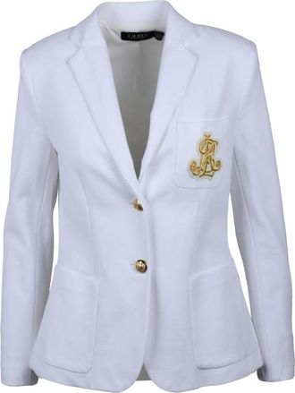 Ralph Lauren Femme, Vestes, Blanc, Taille: 46 FR Giacca Slim