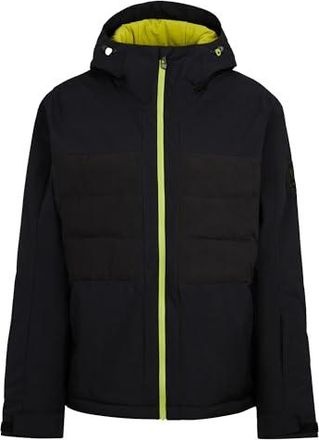 Ziener Tarlo-z Veste de Ski/Snowboard | Respirante et imperméable, Noir/Herbe électrique, 54 Hommes