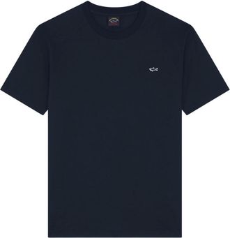 Paul & Shark Homme, Tops, Bleu, Taille: 2XL Cotton T-Shirt